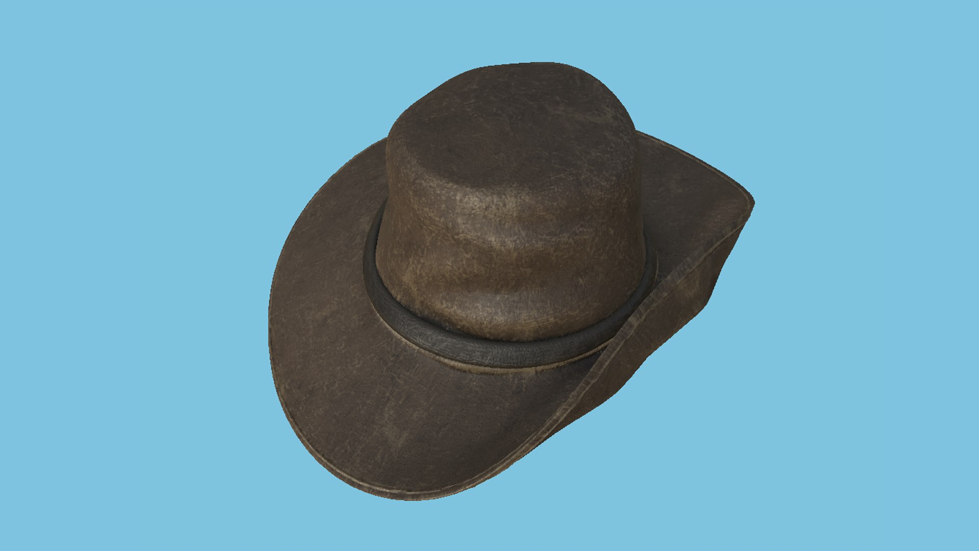 3D model Rust Leather Hat - Character Fashion Design - TurboSquid 1719354