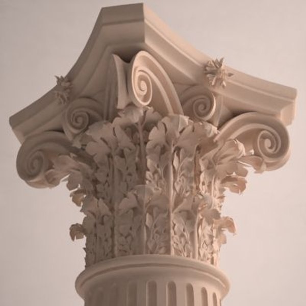 corinthian pilaster 3d model