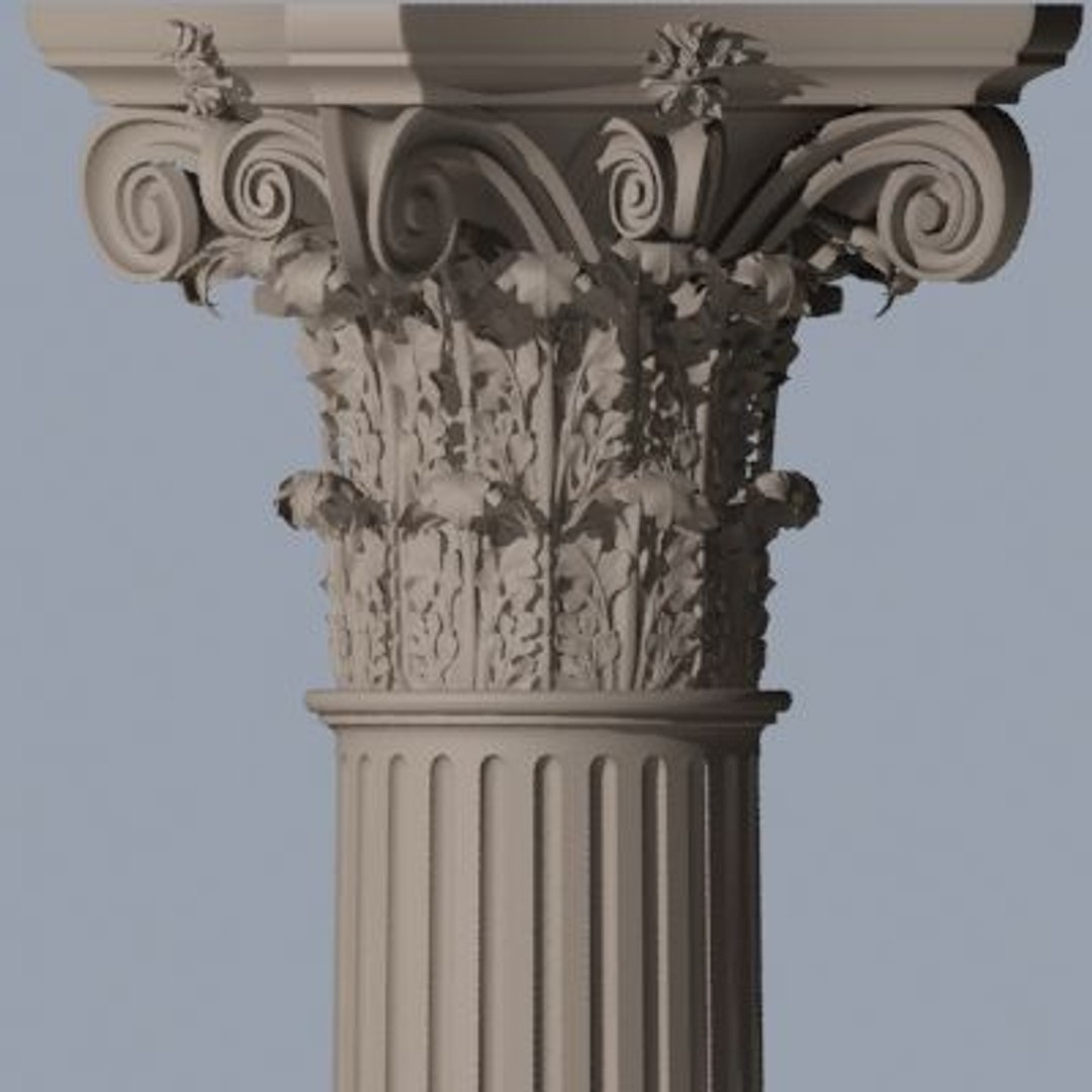 Corinthian Column 3d Max