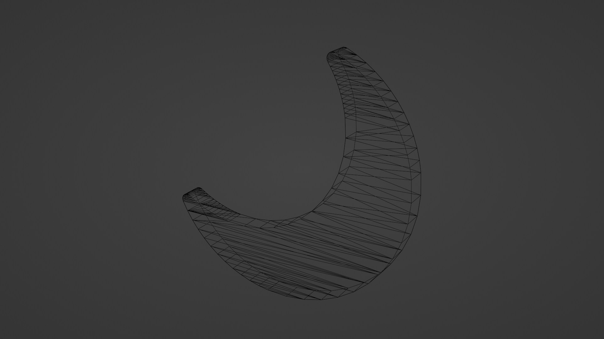 Red Crescent Moon 3D Model - TurboSquid 2188421
