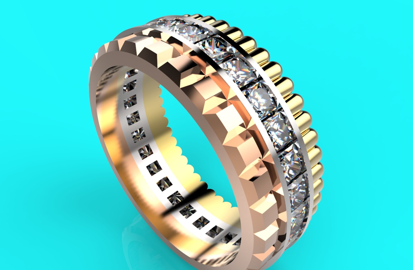 3d Gold Ring Model