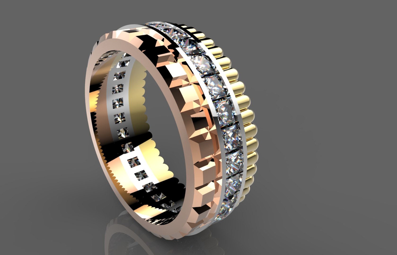 3d Gold Ring Model