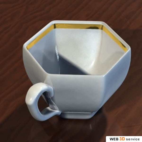 3d cup photorealistic model