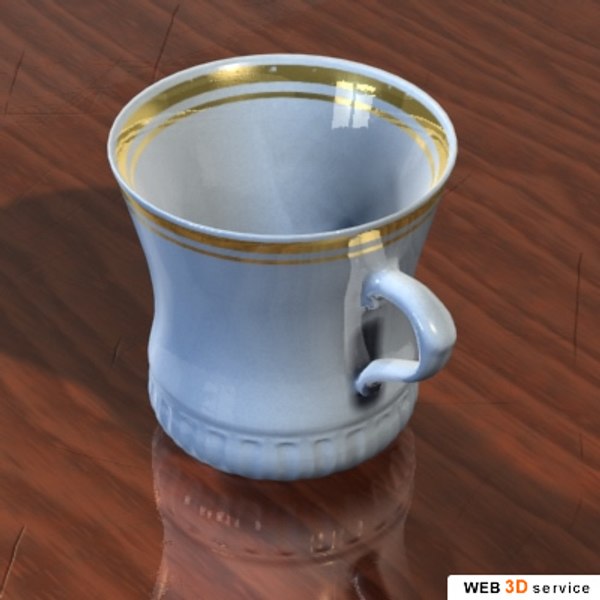 3d cup photorealistic model