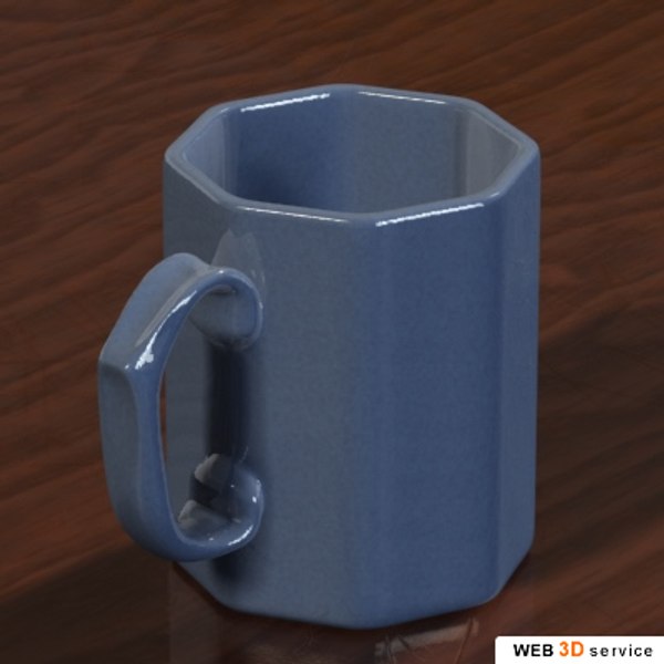 3d cup photorealistic model