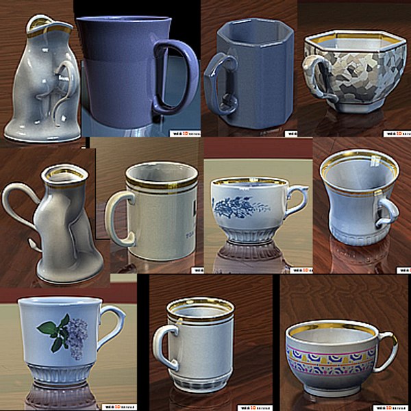 3d cup photorealistic model