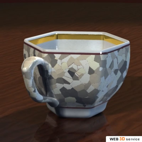 3d cup photorealistic model