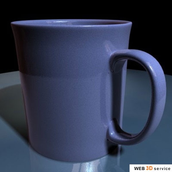 3d cup photorealistic model