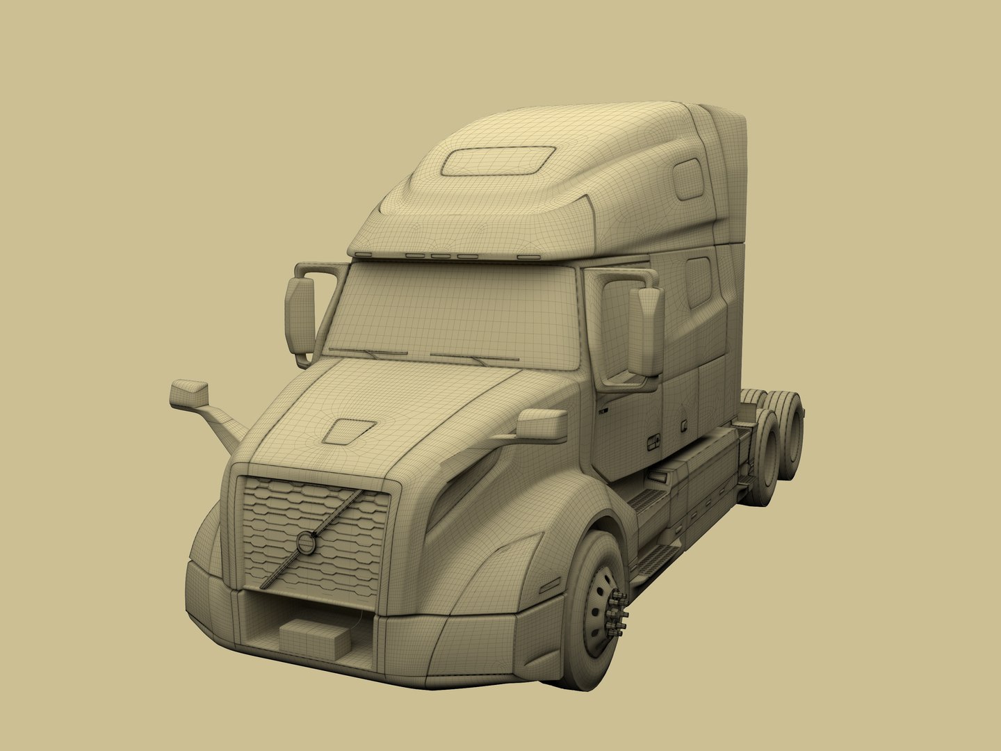Tutorial Video Of A High Poly VOLVO VNL 760 3D Model - TurboSquid 2118230