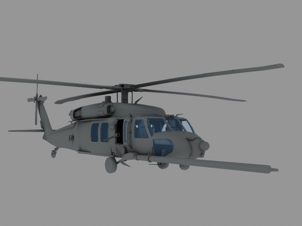 3d mh-60k nighthawk transport helicopter model