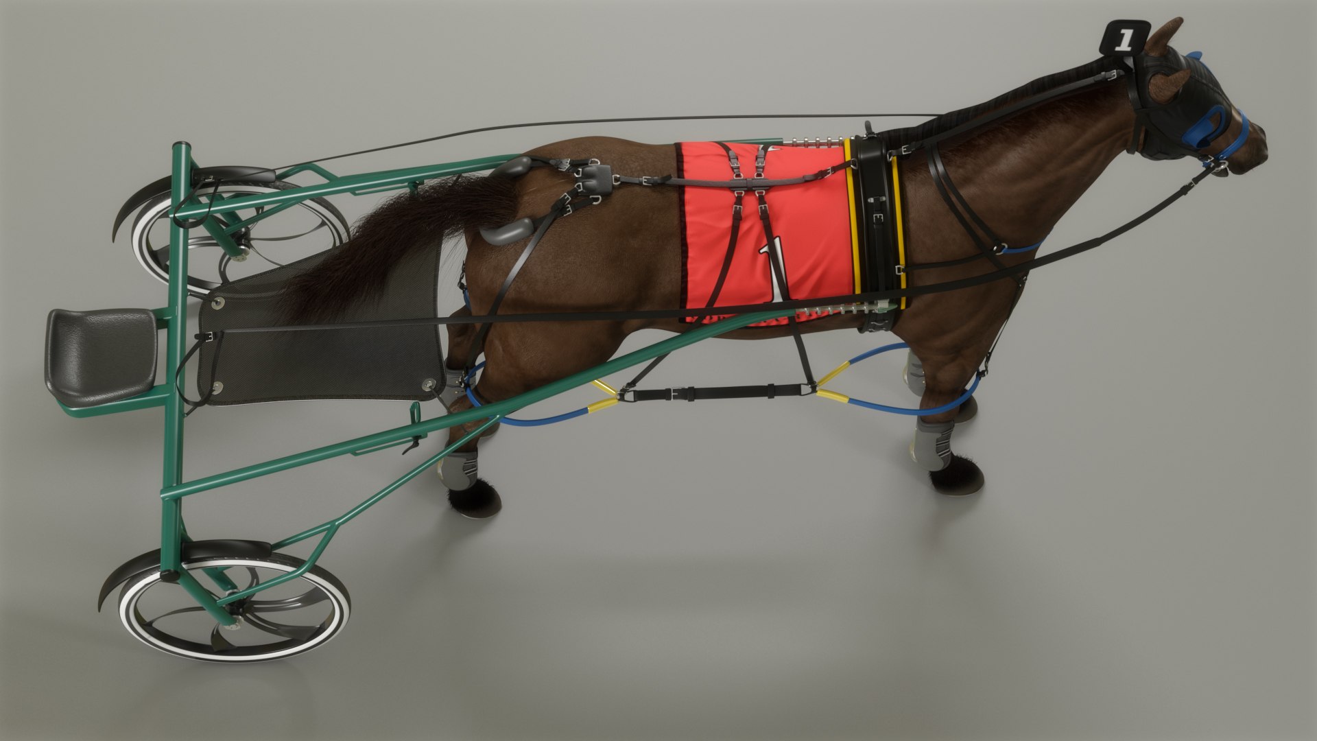 Harness Racing Driver Animated HQ 3D Model - TurboSquid 2039105
