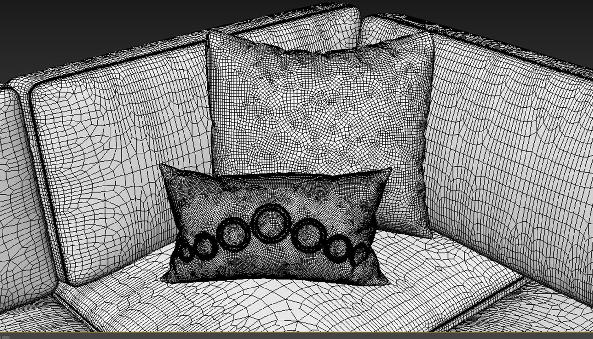 Realistic Sofa Set Model - TurboSquid 1473726