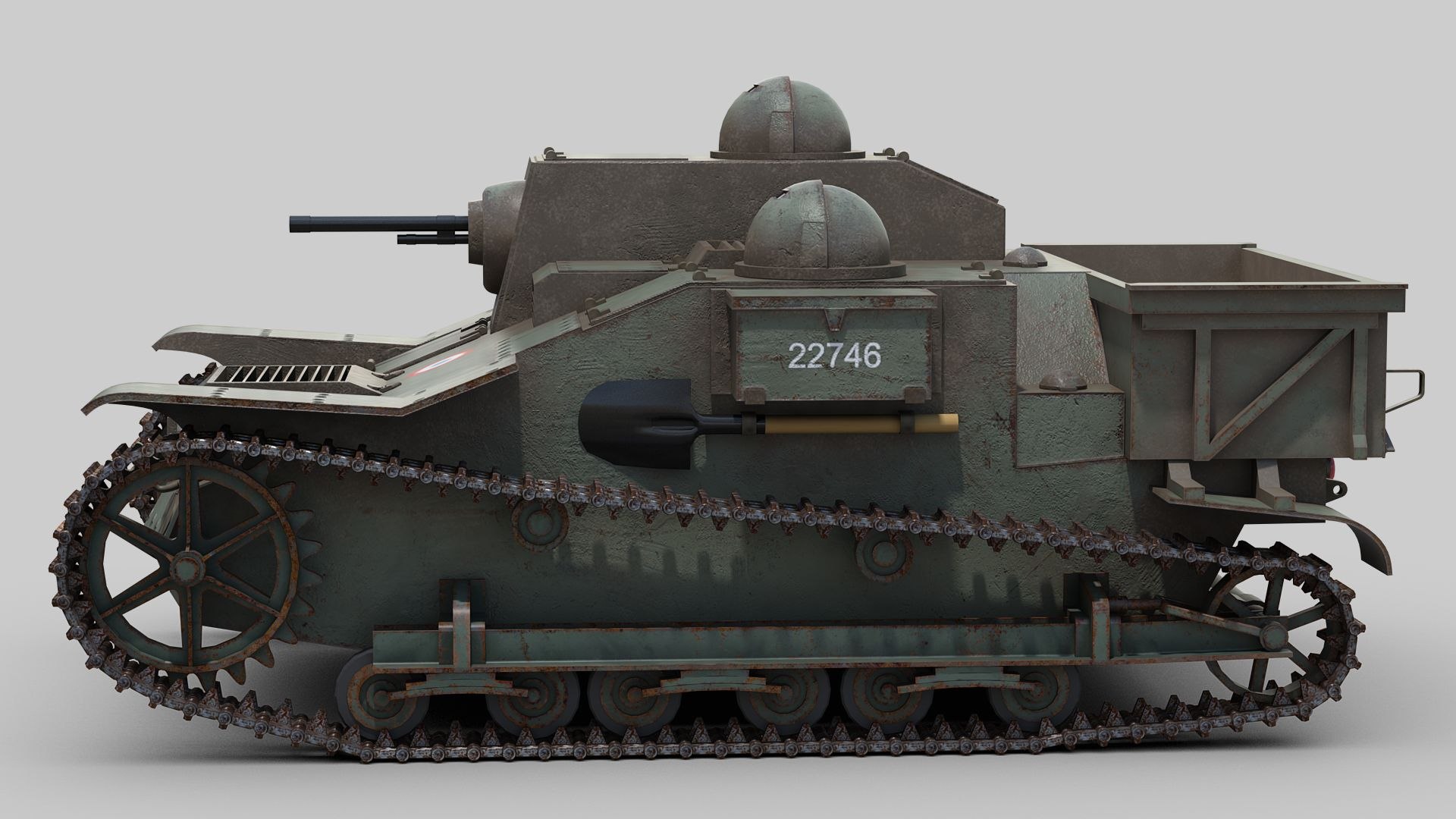 3D Renault UE Tankette - TurboSquid 1935819