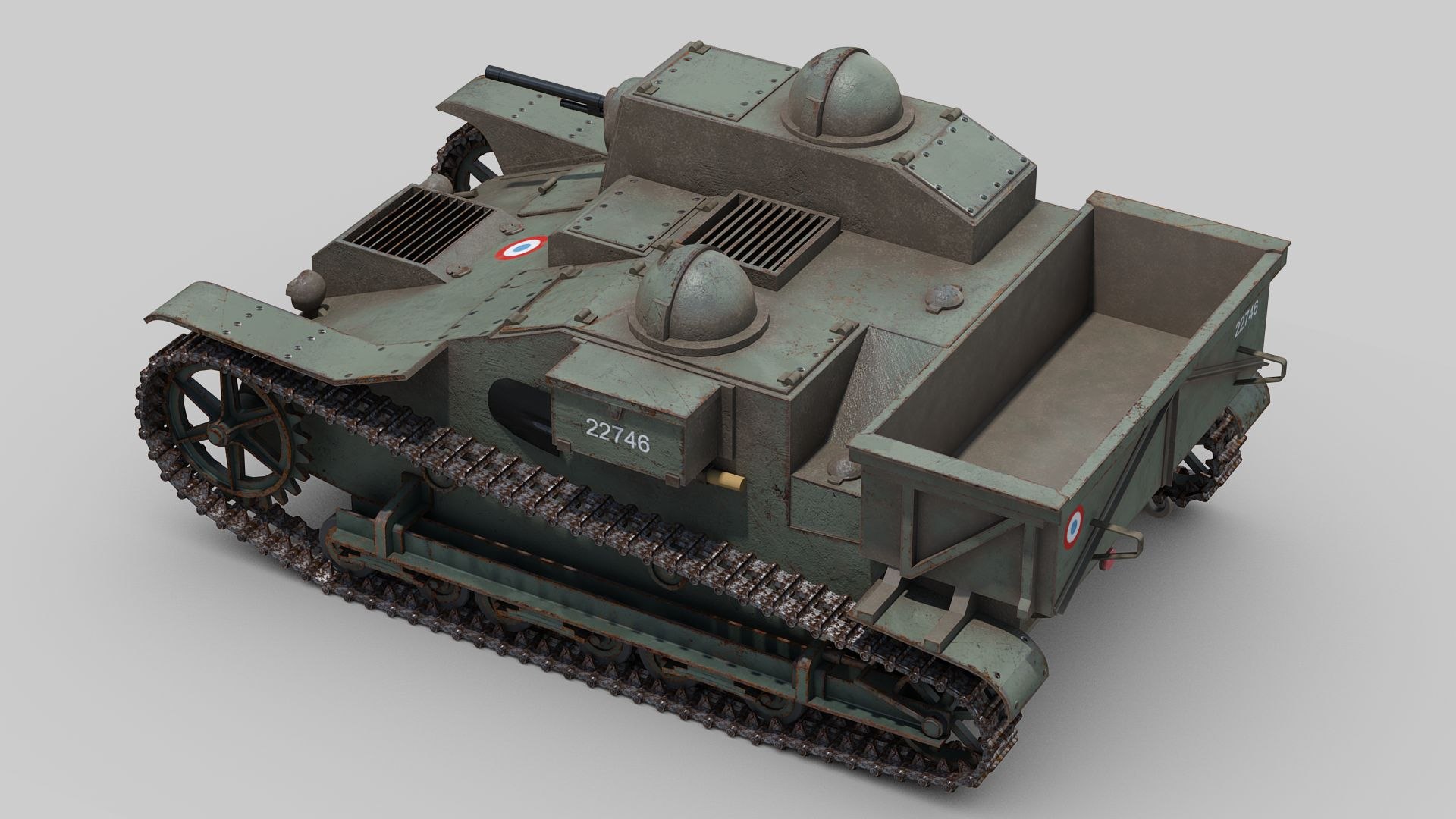 3D Renault UE Tankette - TurboSquid 1935819