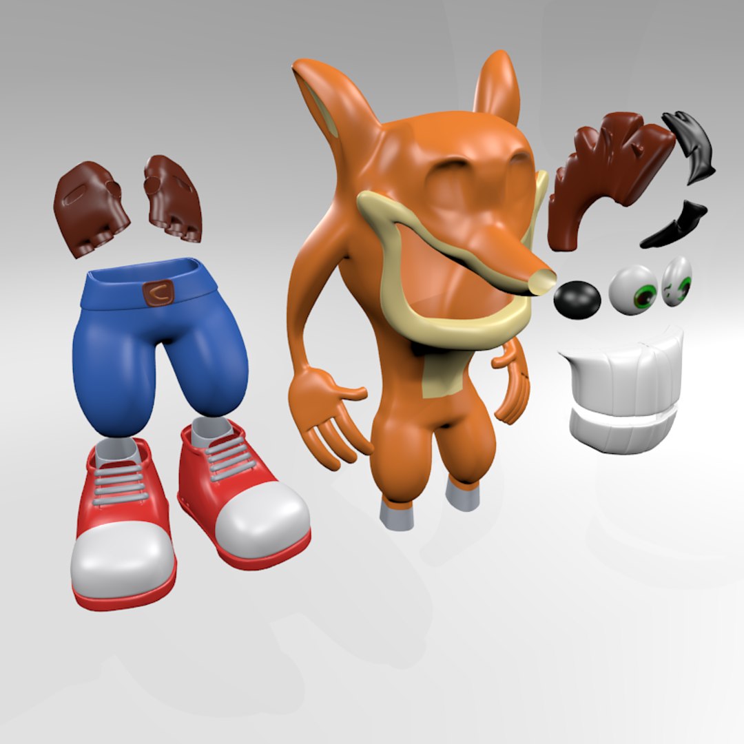 Crash Bandicoot 3d Model