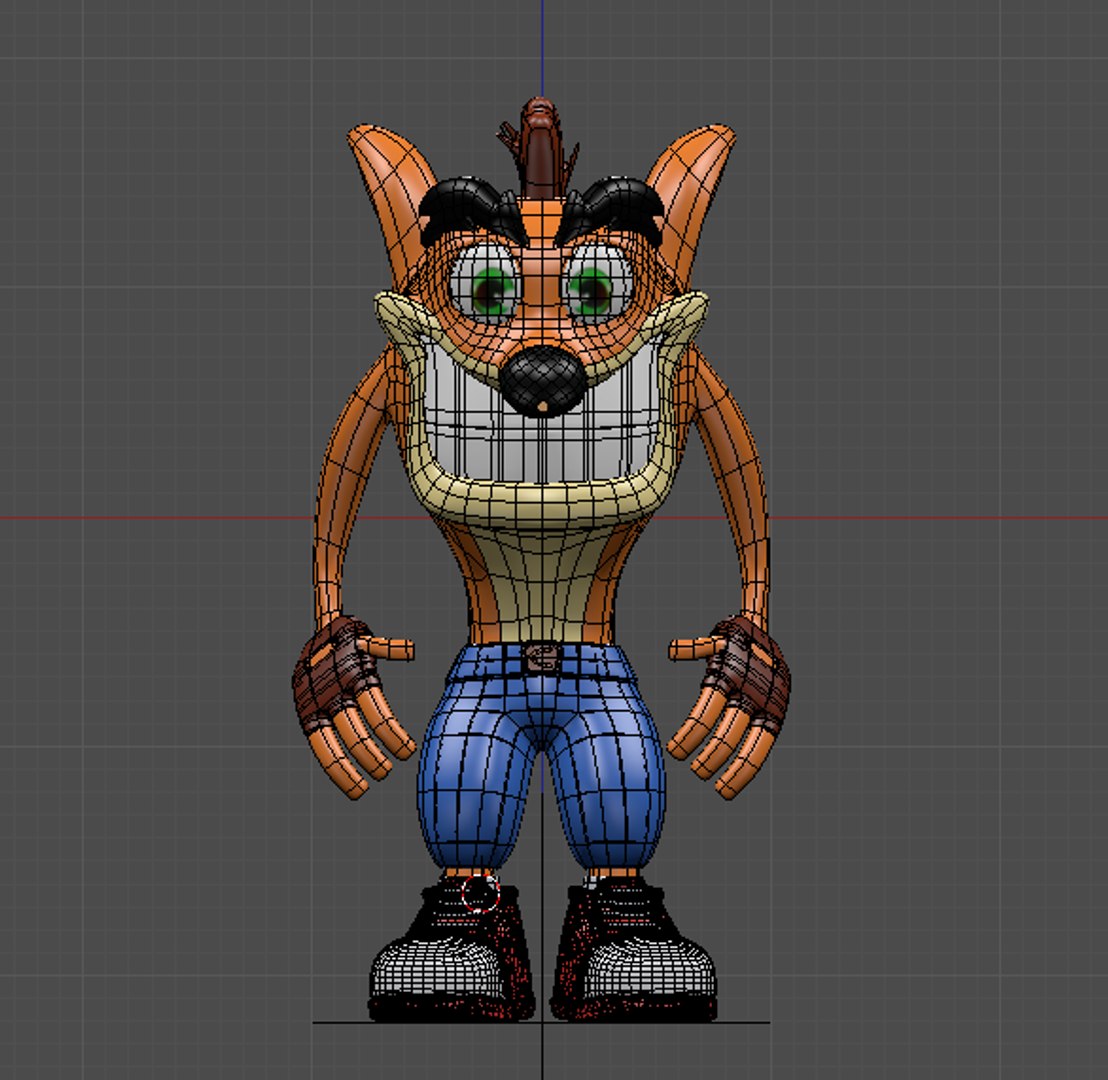 Crash Bandicoot 3d Model