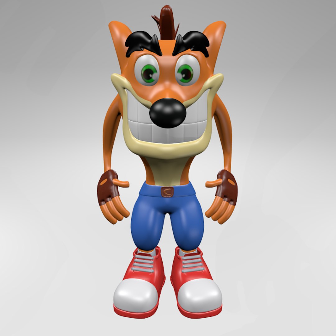 Crash Bandicoot 3d Model