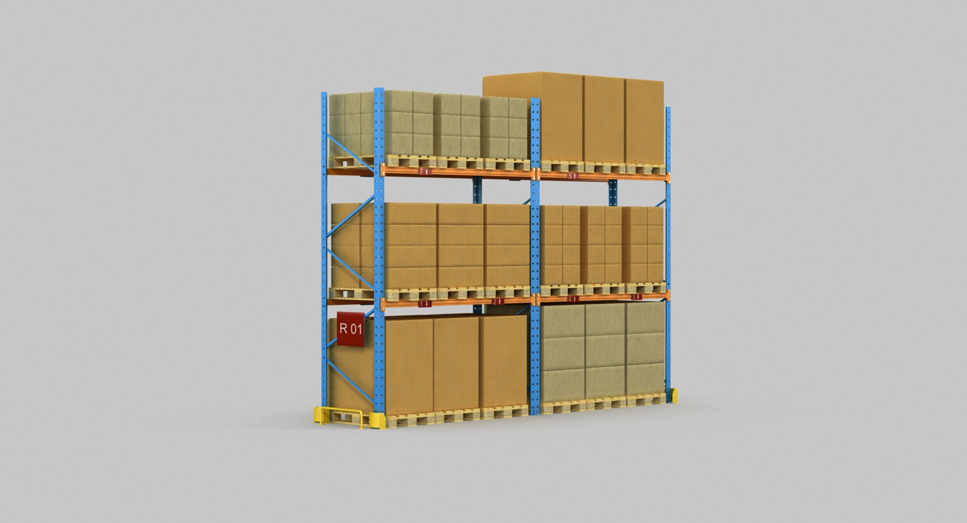 3ds Max Pallet Rack