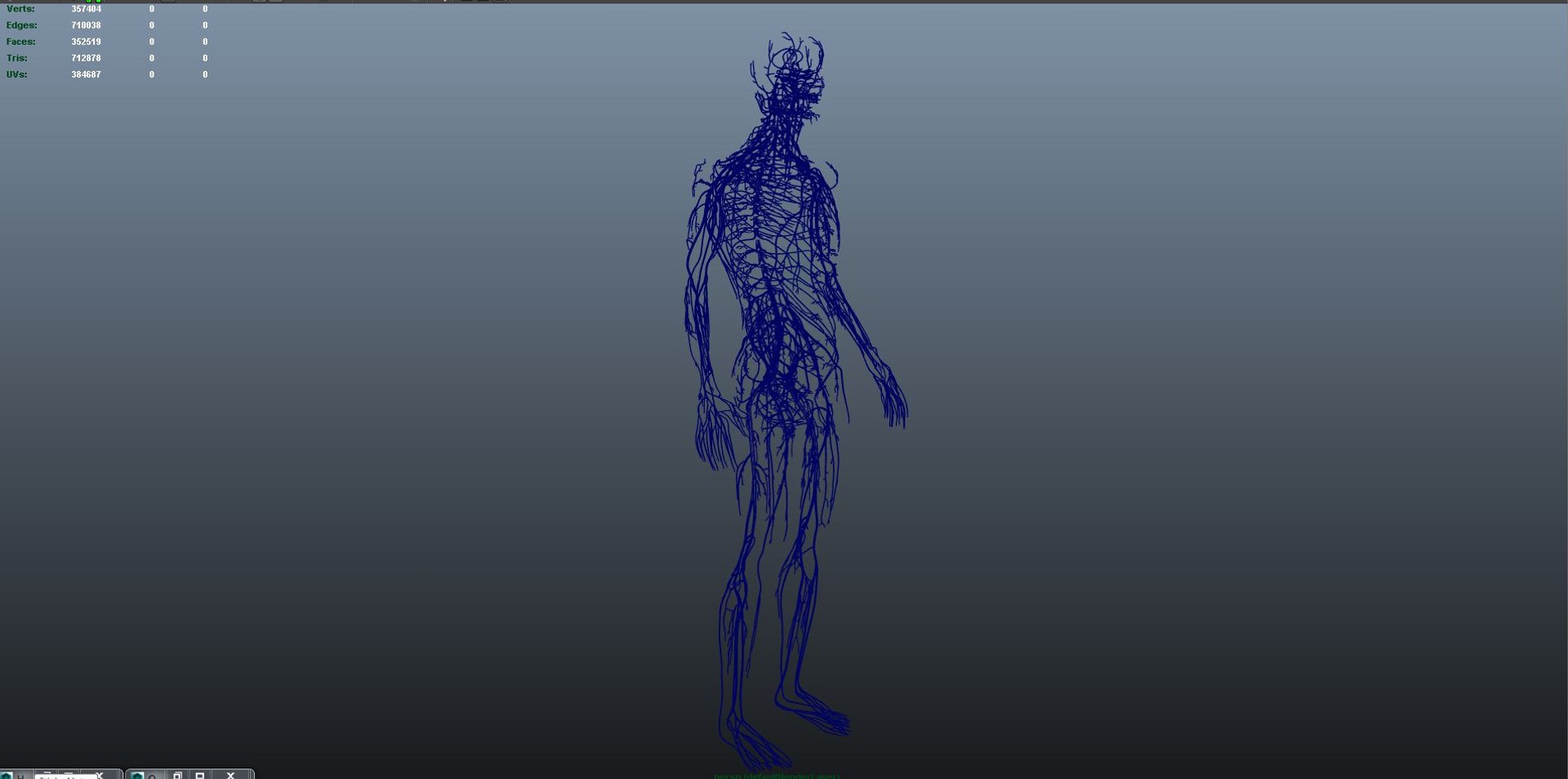 3D Model Body Skeleton Nerves - TurboSquid 1216987