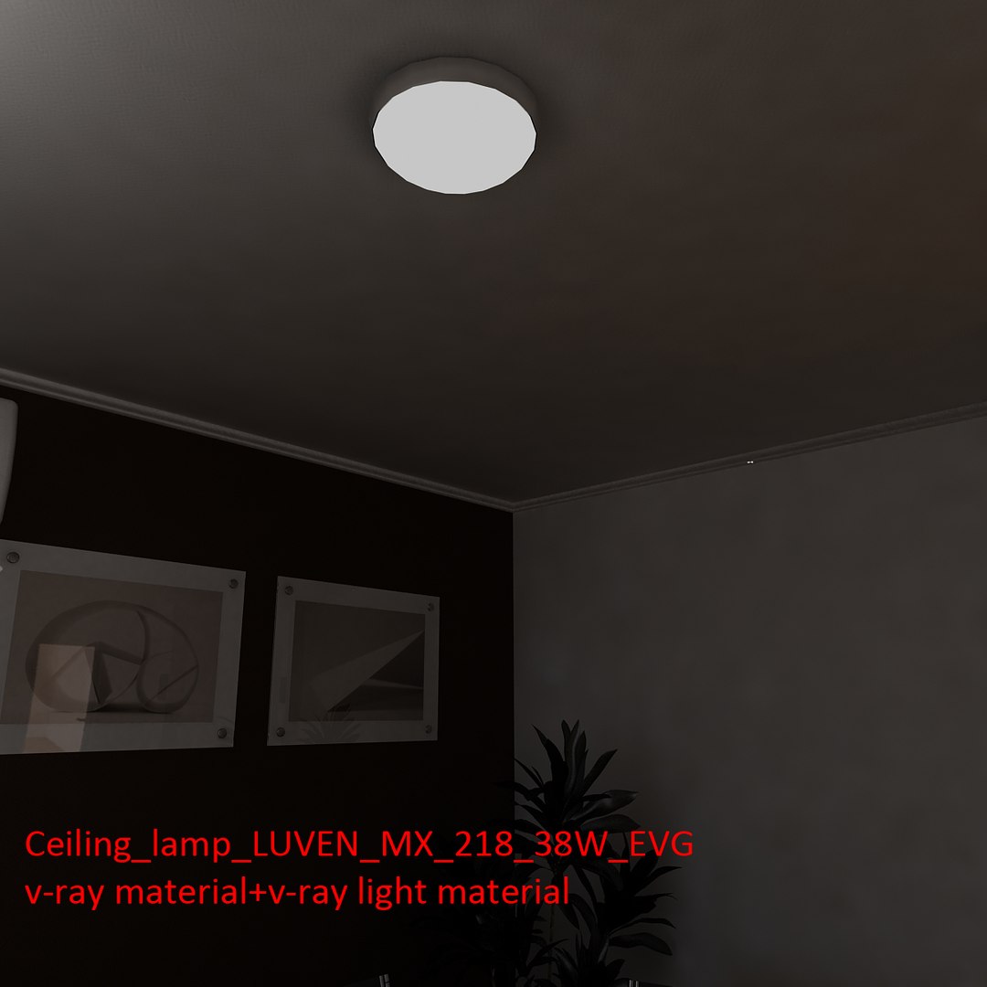 Ceiling Lamp Luven Mx 3d Model