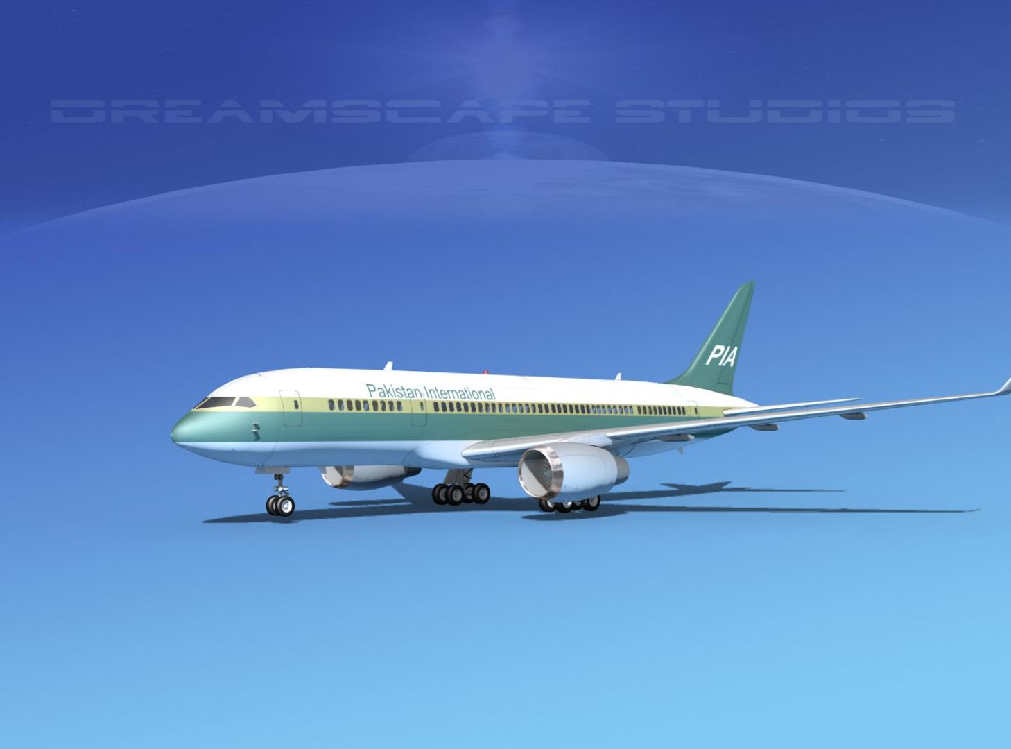 airline boeing 787-8 787 3d obj