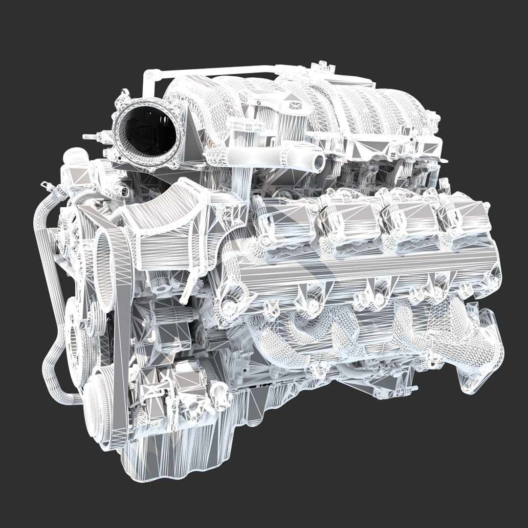 Turbo Engine 3d Model