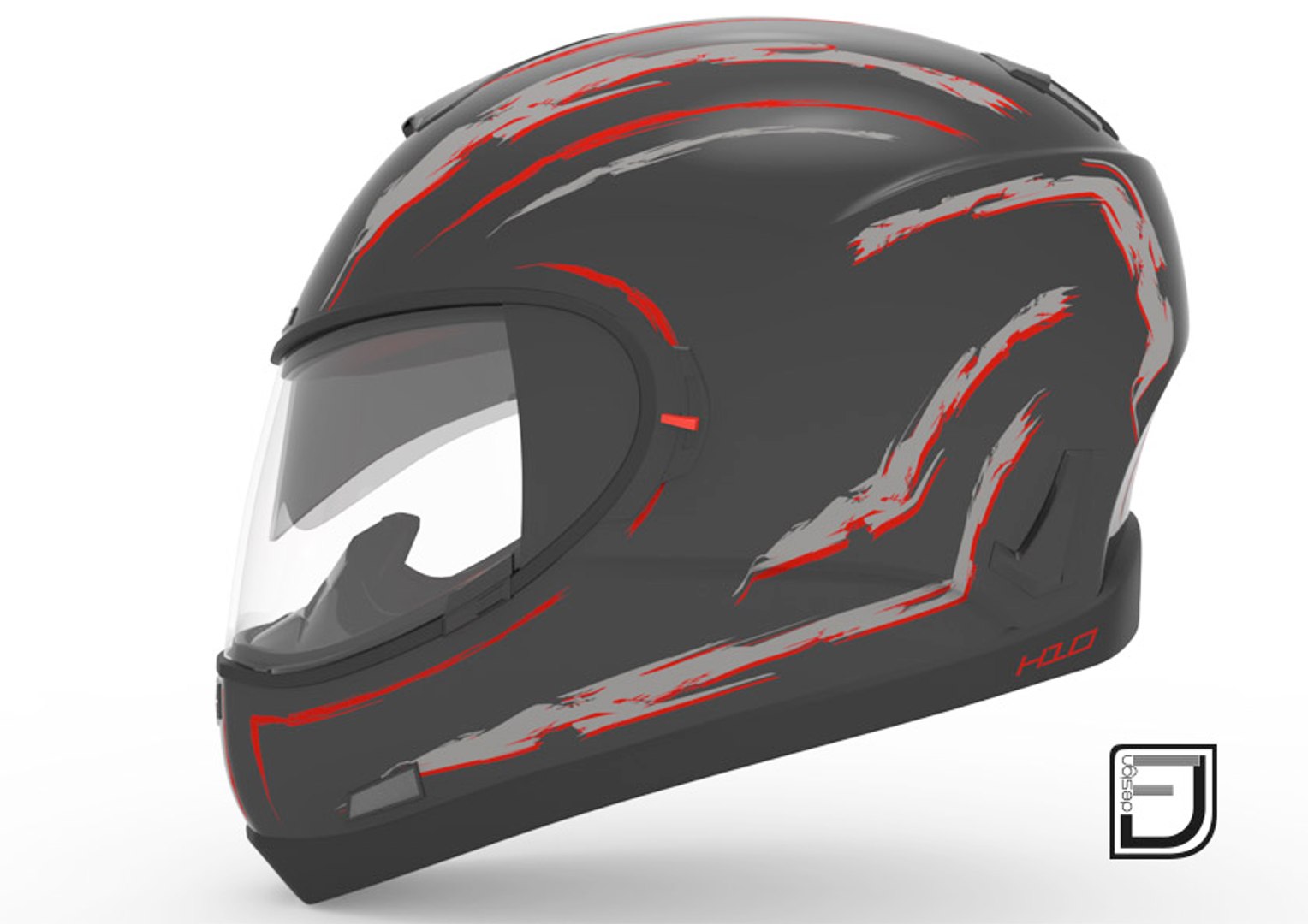 Black Helmet H10 3d Obj