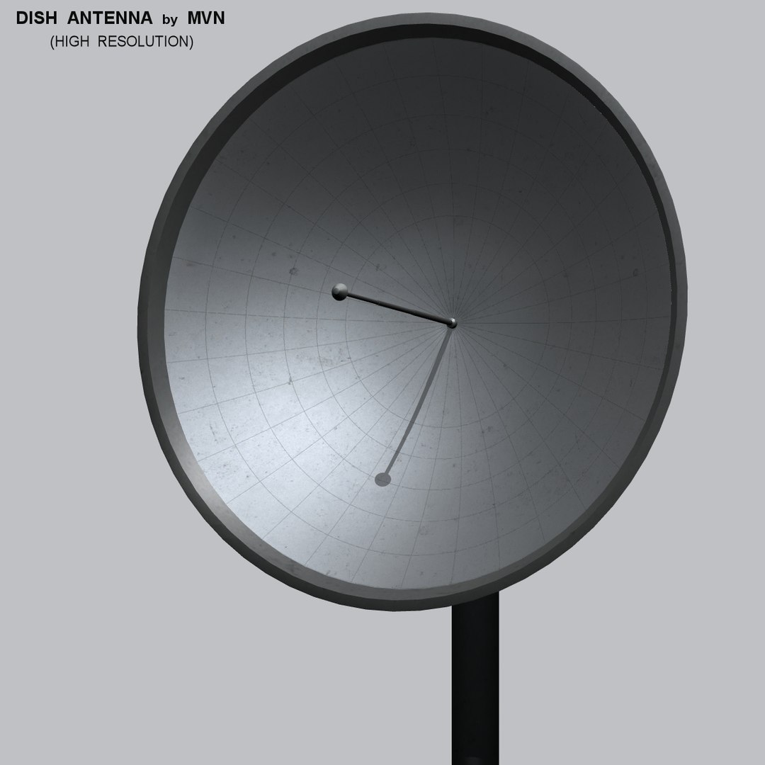 3d Remote Dish Antenna