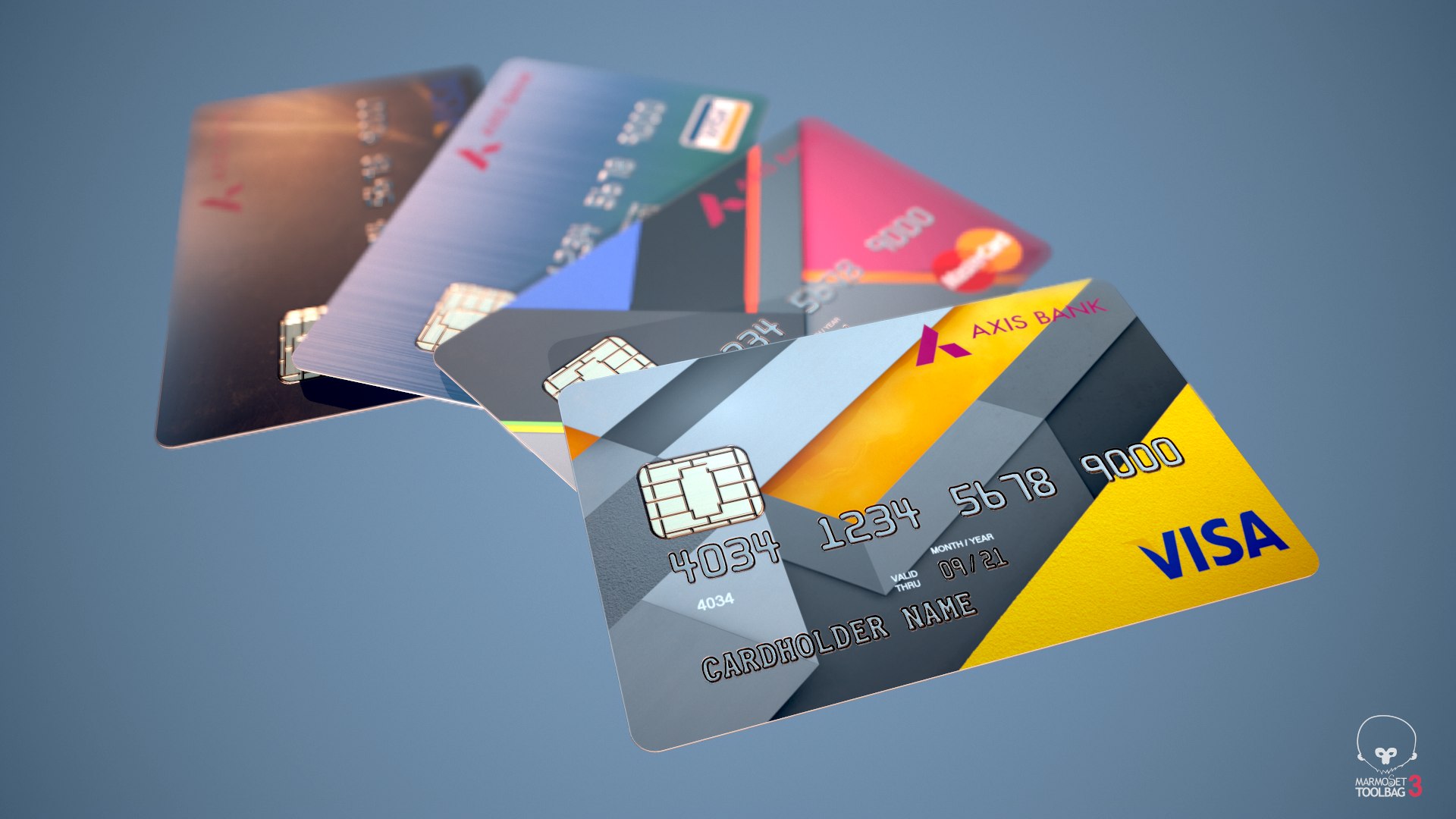 Credit Card Model - TurboSquid 1166824