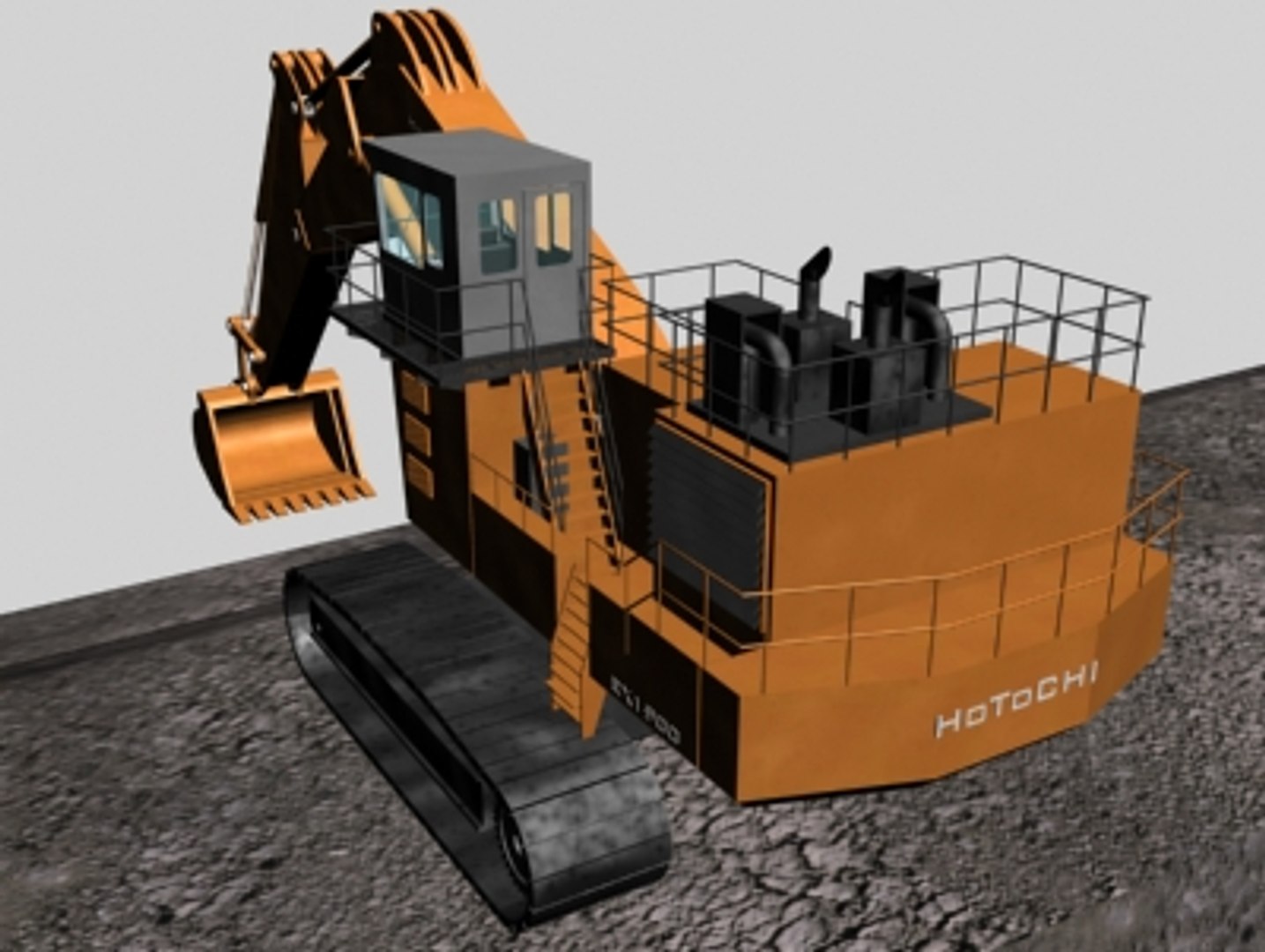 3d 3ds Excavator