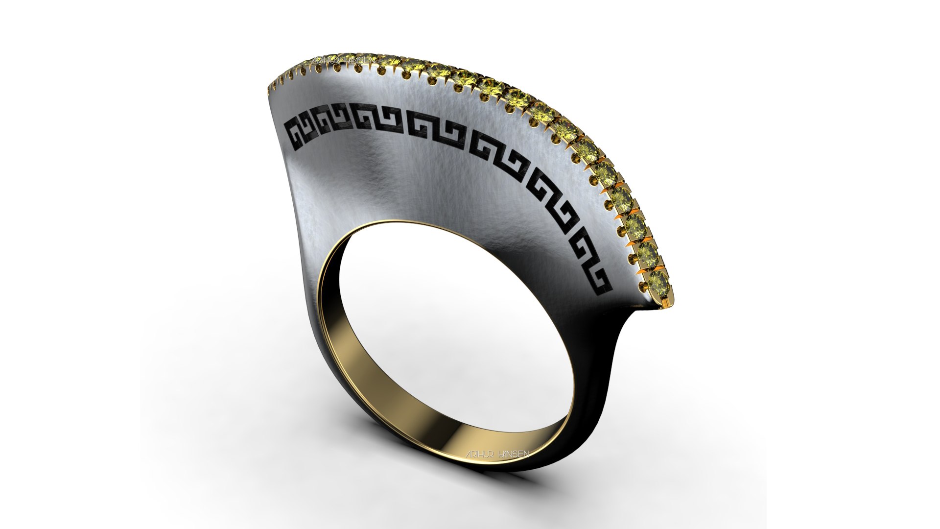 3D Twist Greek Ring - TurboSquid 1776076