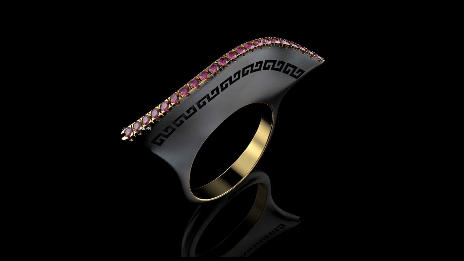 3D Twist Greek Ring - TurboSquid 1776076