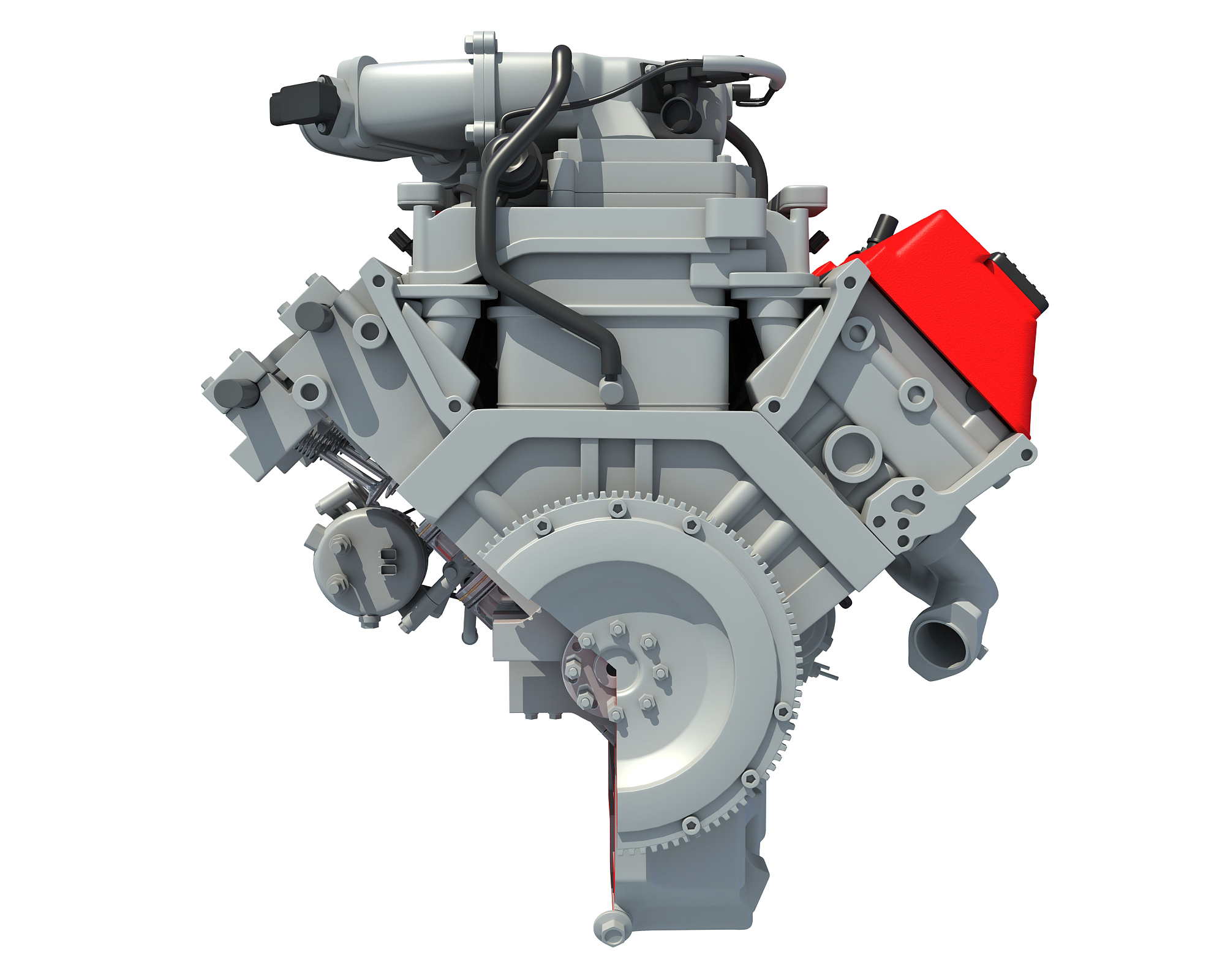 modelo 3d Motor V8 animado cutaway - TurboSquid 1330874