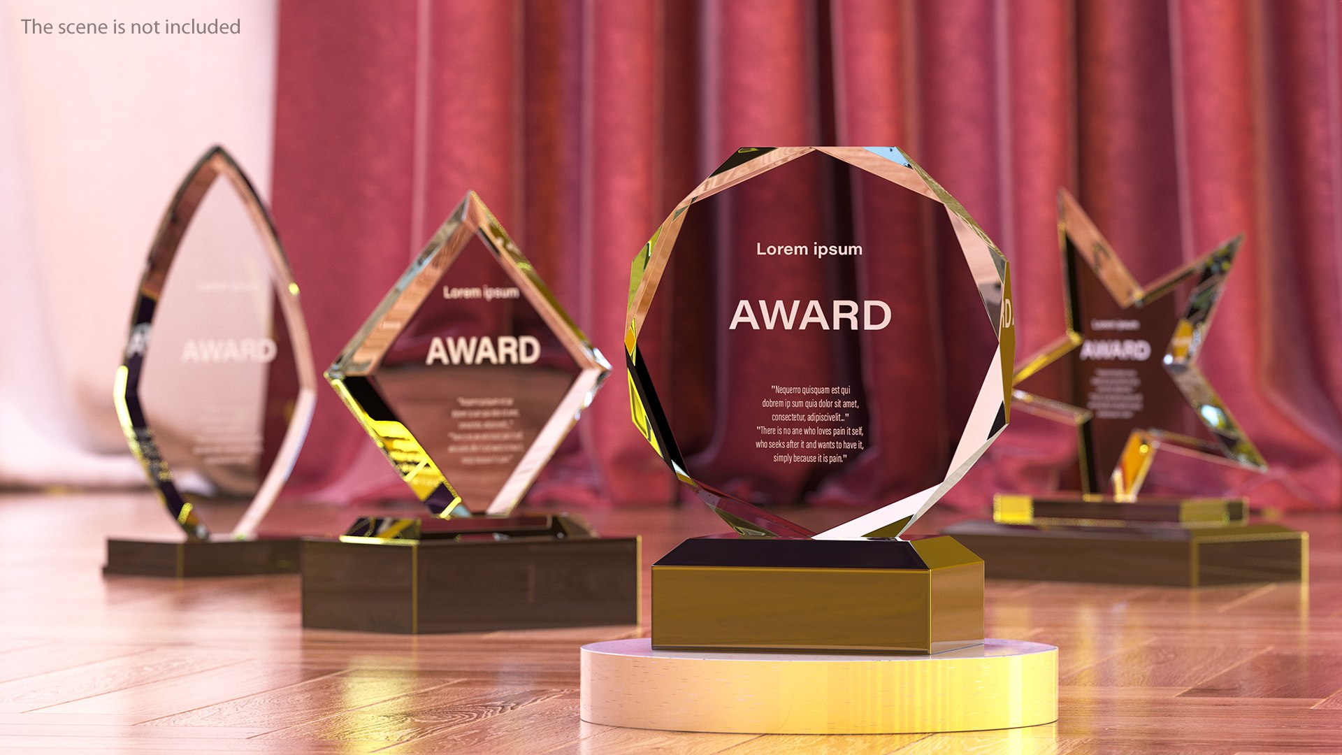 3D Glass Award Trophy - TurboSquid 1522090