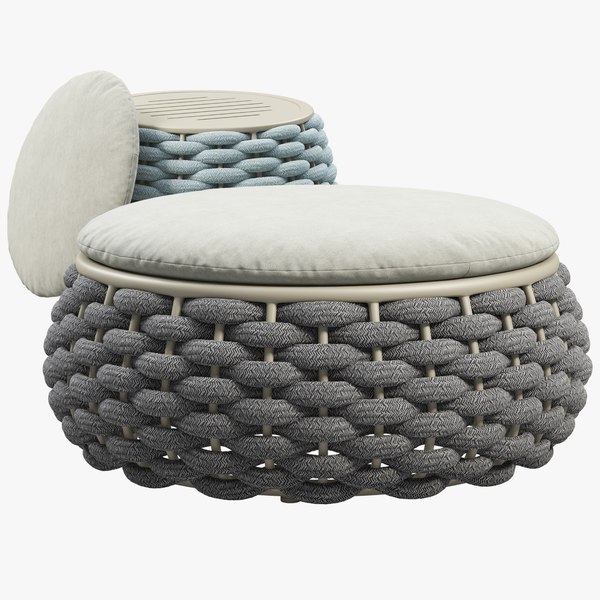 modelo 3d Joybird Del Mar Outdoor Poufs - TurboSquid 2067874