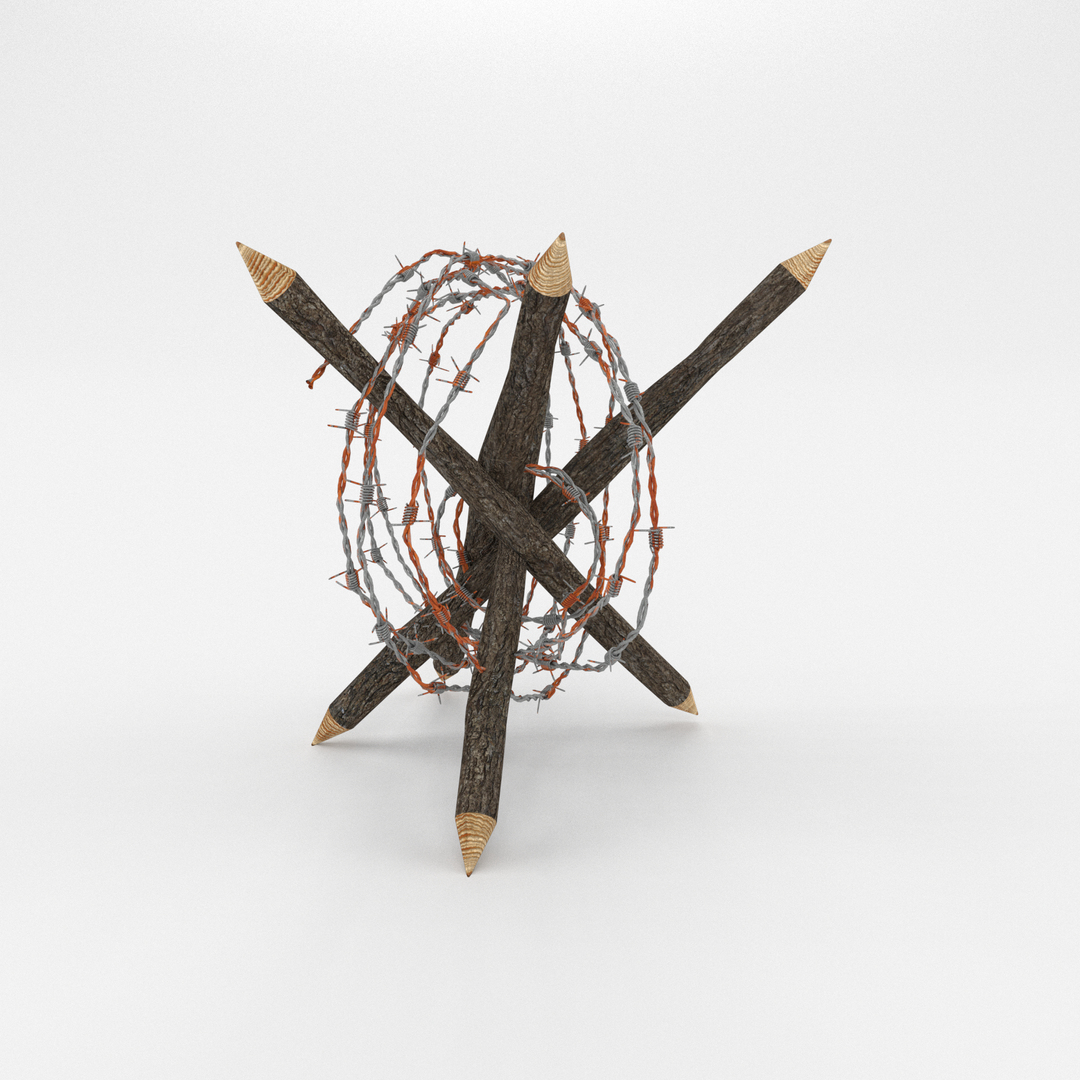 Barbed Wire Obstacles 3D Model - TurboSquid 1155437