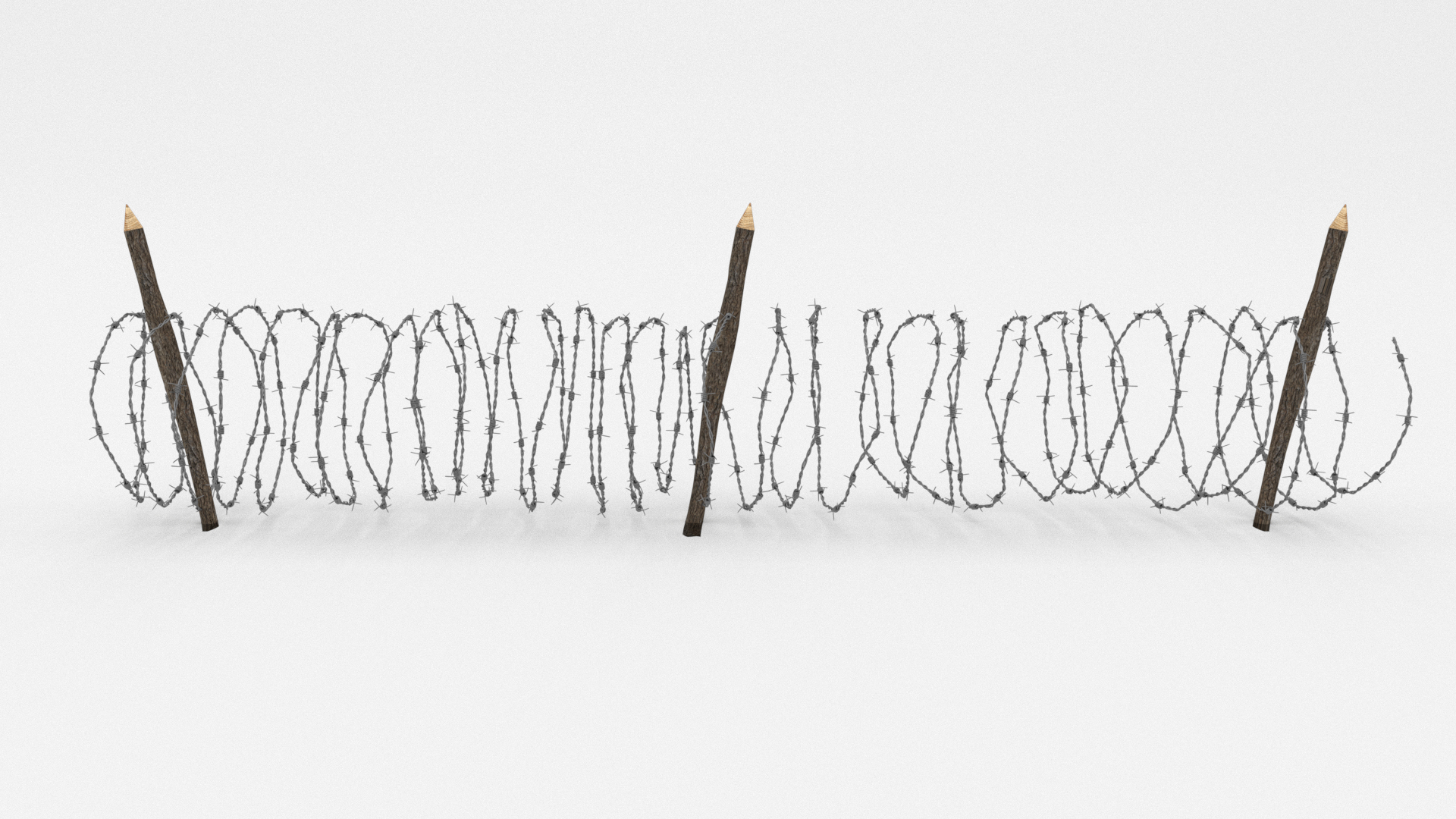 Barbed Wire Obstacles 3D Model - TurboSquid 1155437