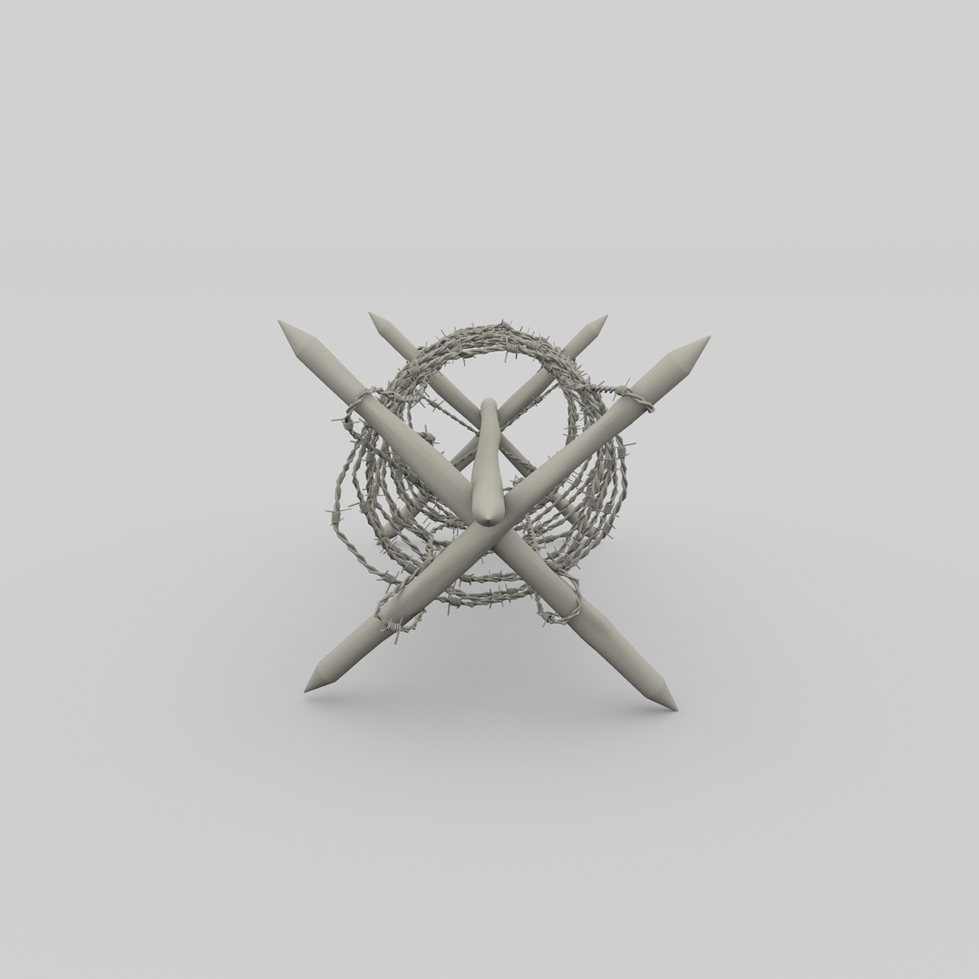 Barbed Wire Obstacles 3D Model - TurboSquid 1155437