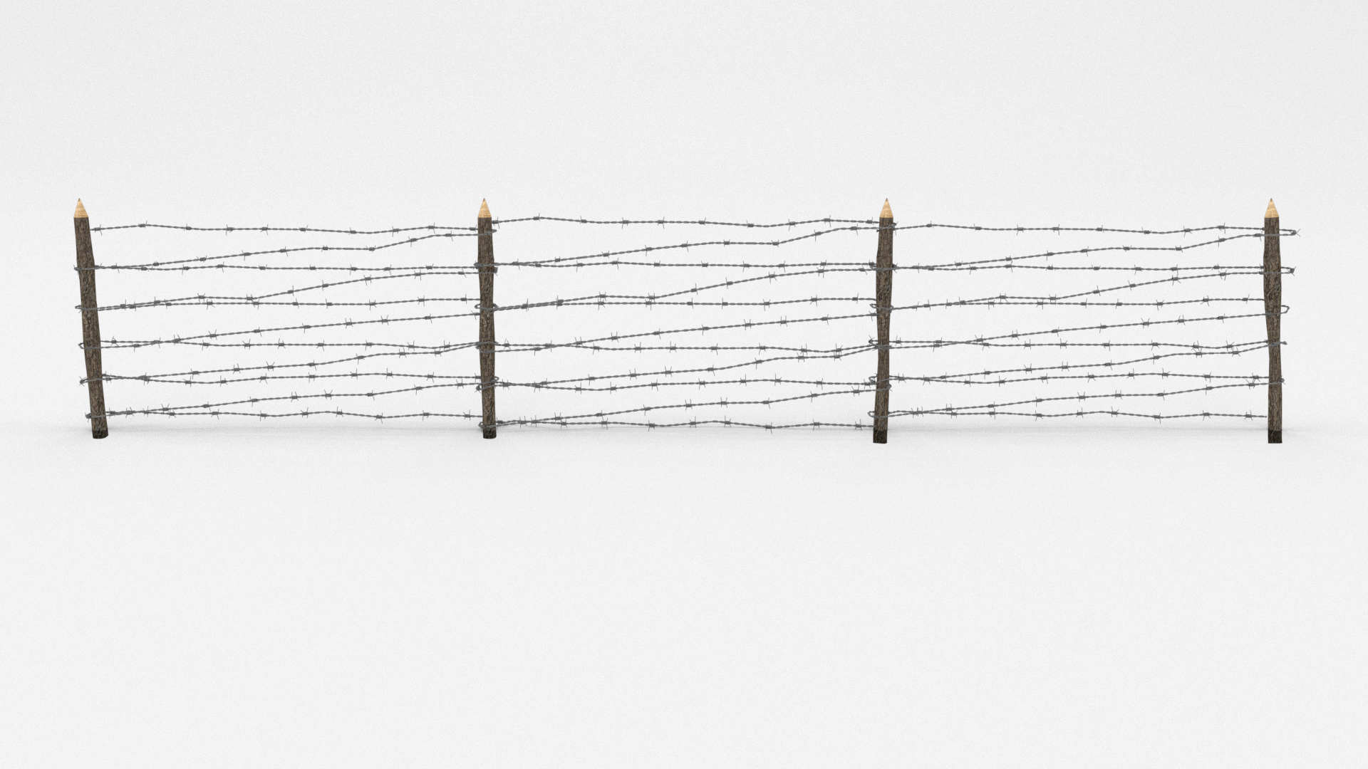 Barbed Wire Obstacles 3D Model - TurboSquid 1155437