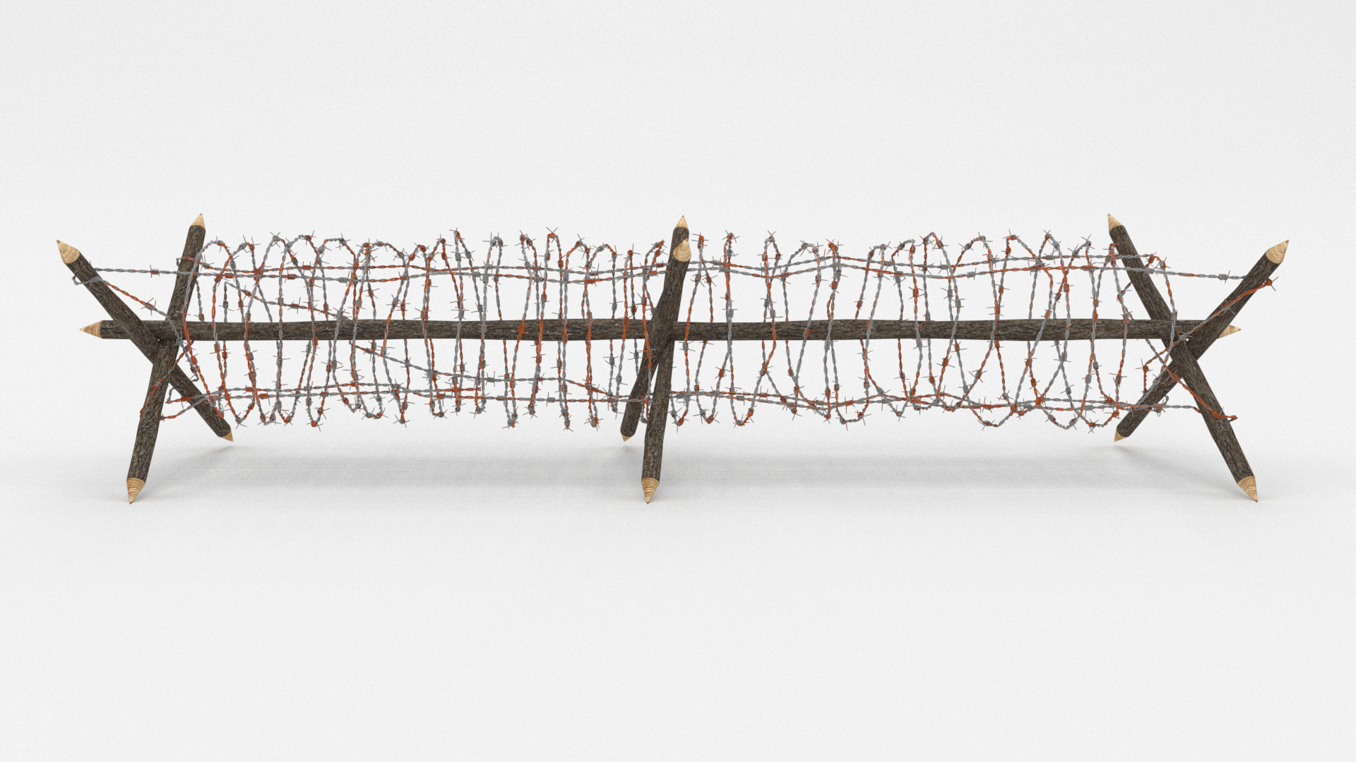 Barbed Wire Obstacles 3D Model - TurboSquid 1155437