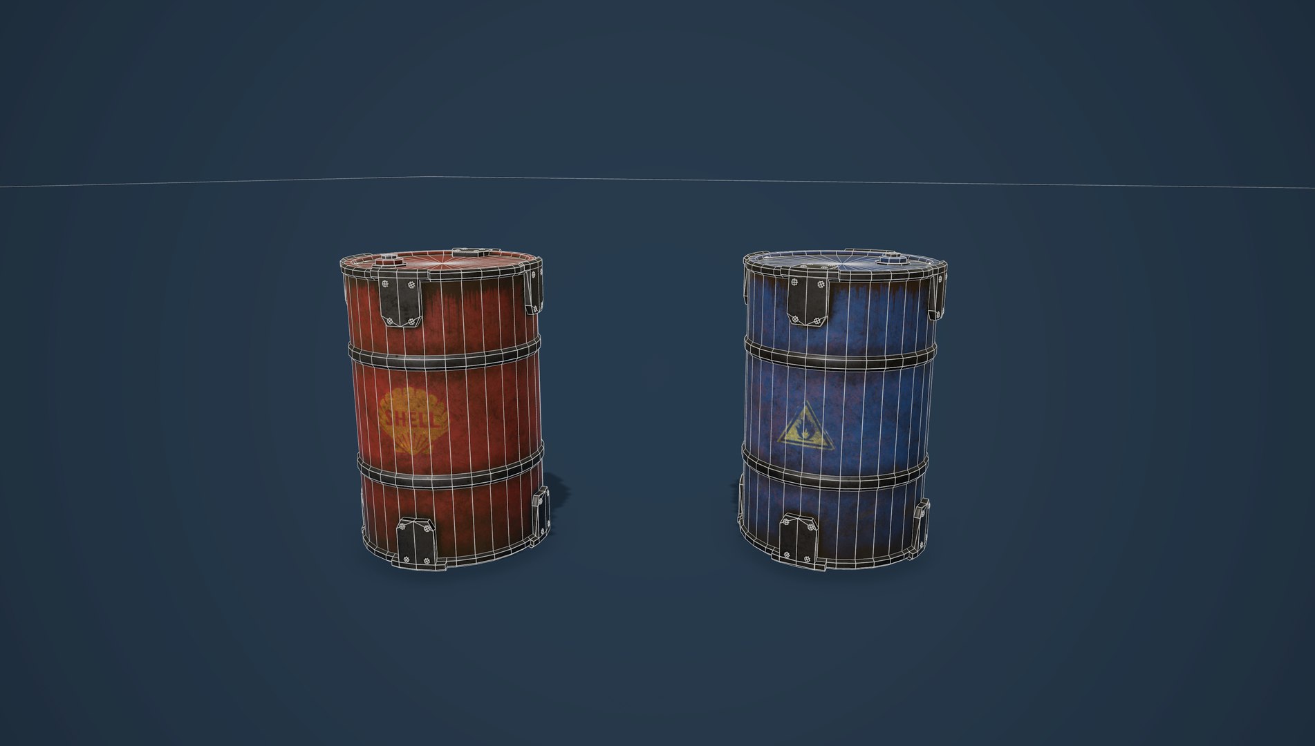 Barrels Materials 3D Model - TurboSquid 1596175