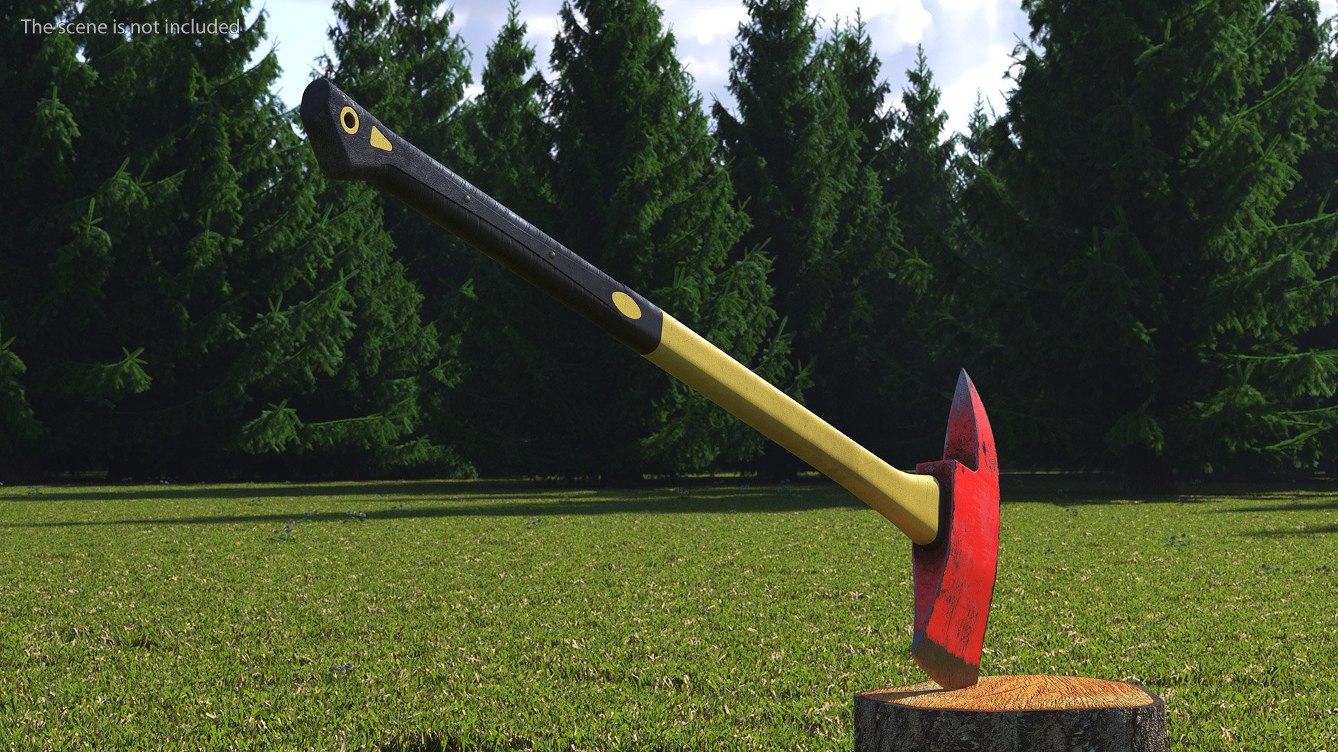 3D Pickhead Axe with Plastic Handle Shabby model - TurboSquid 2177429