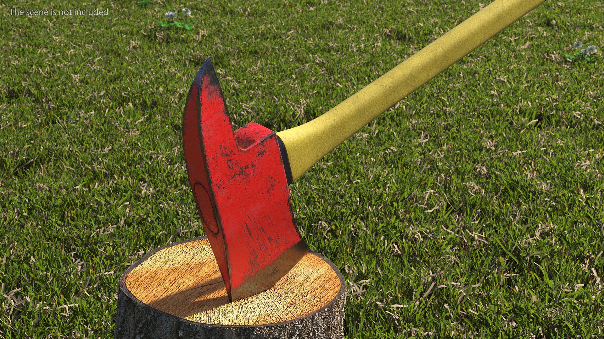 3D Pickhead Axe with Plastic Handle Shabby model - TurboSquid 2177429