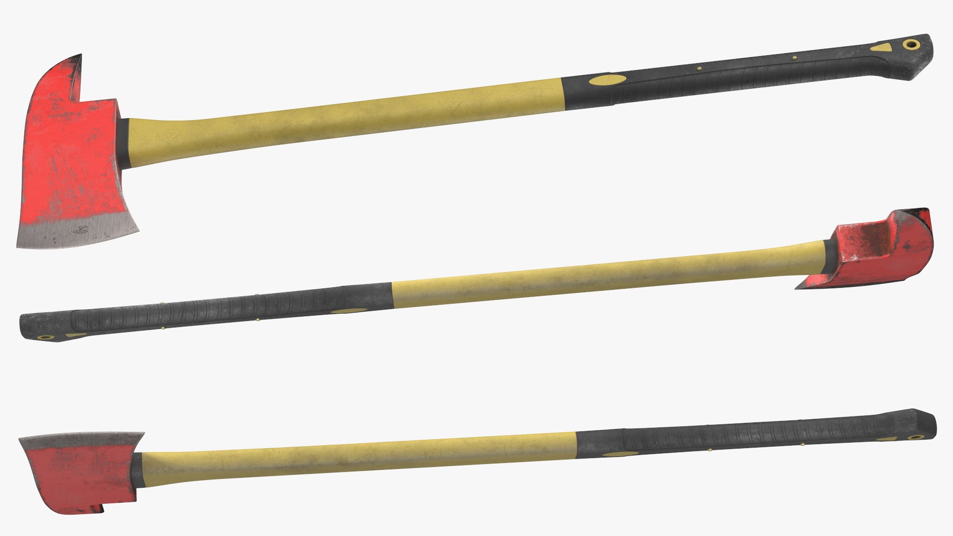 3D Pickhead Axe with Plastic Handle Shabby model - TurboSquid 2177429