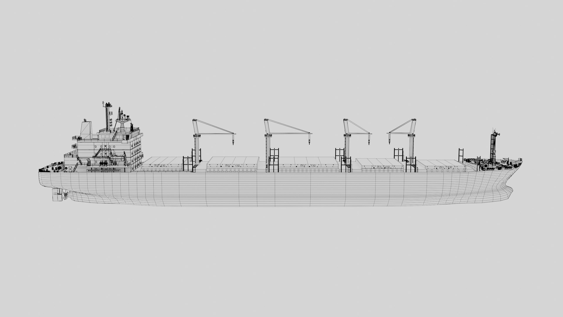 3D Bulk Carrier Ship Model - TurboSquid 2129379