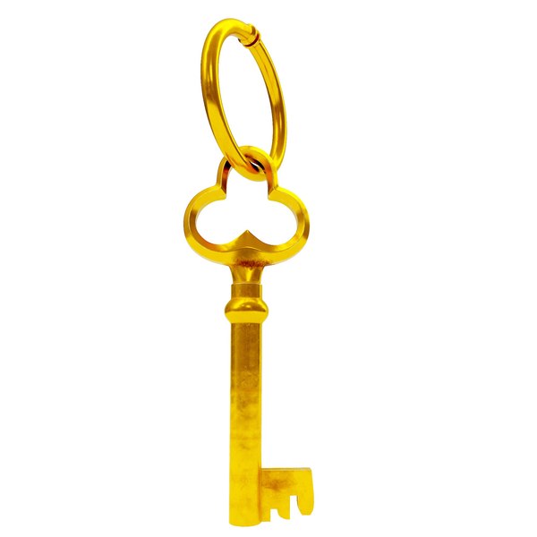 Vintage antique key 3d model 3D model - TurboSquid 1976932