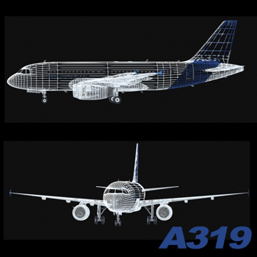 Airbus A319 3d Model
