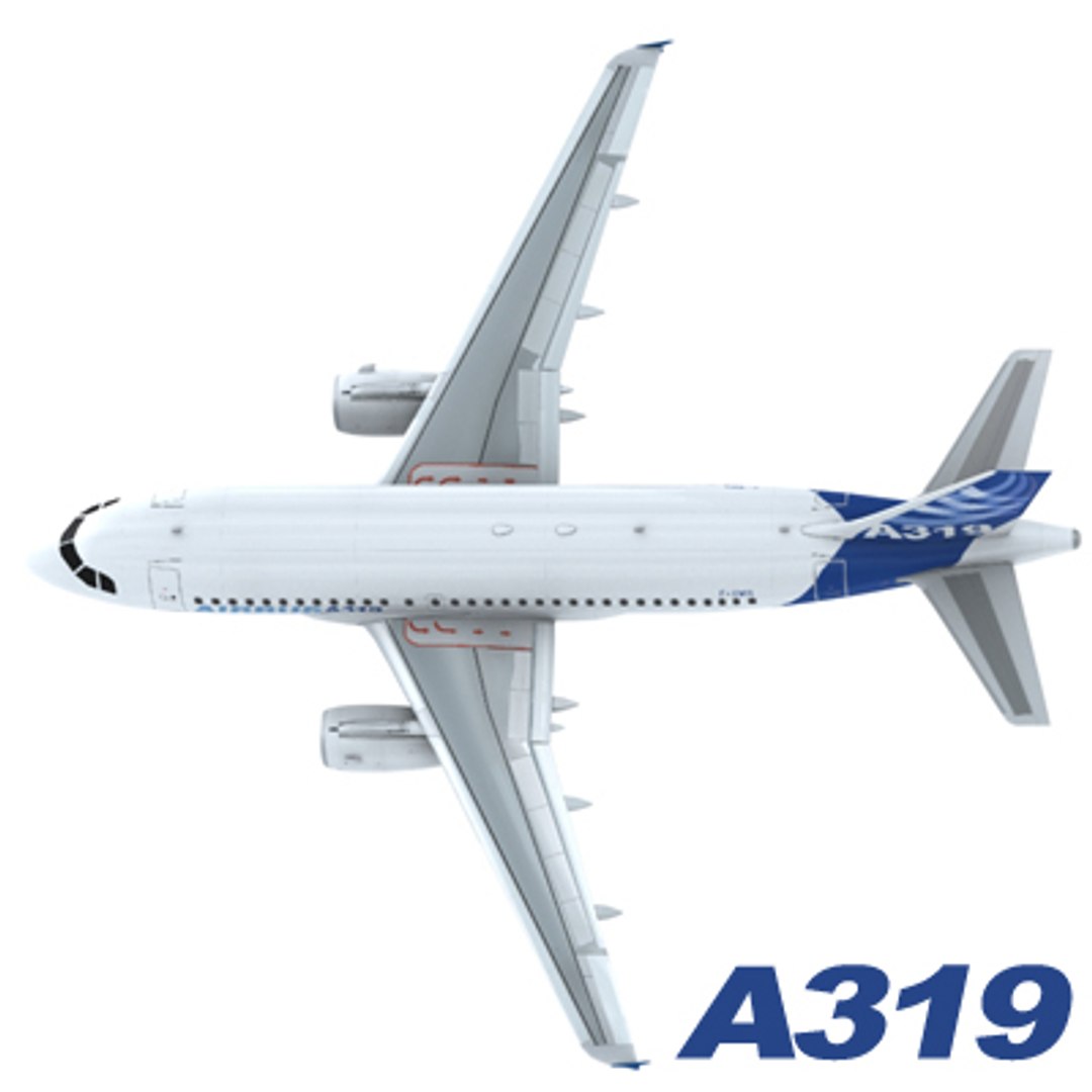 Airbus A319 3d Model