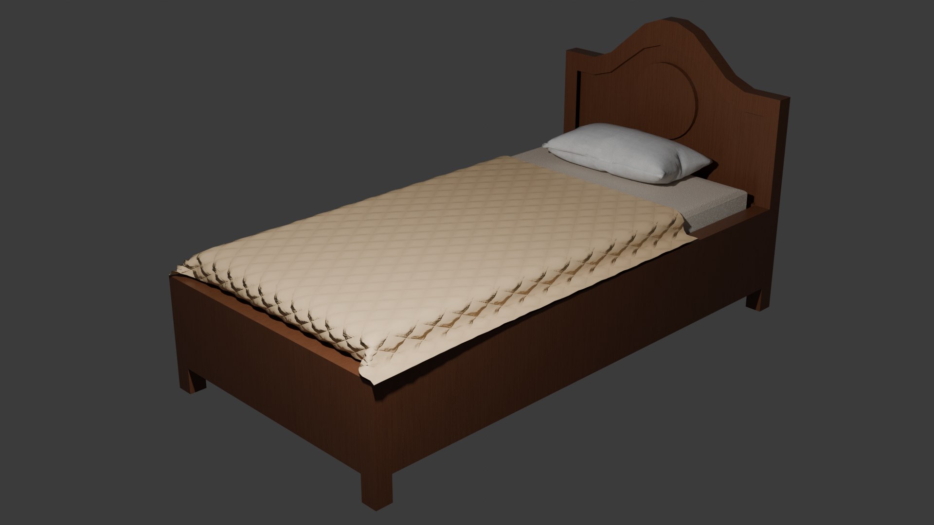Single Bed 3D - TurboSquid 2414096