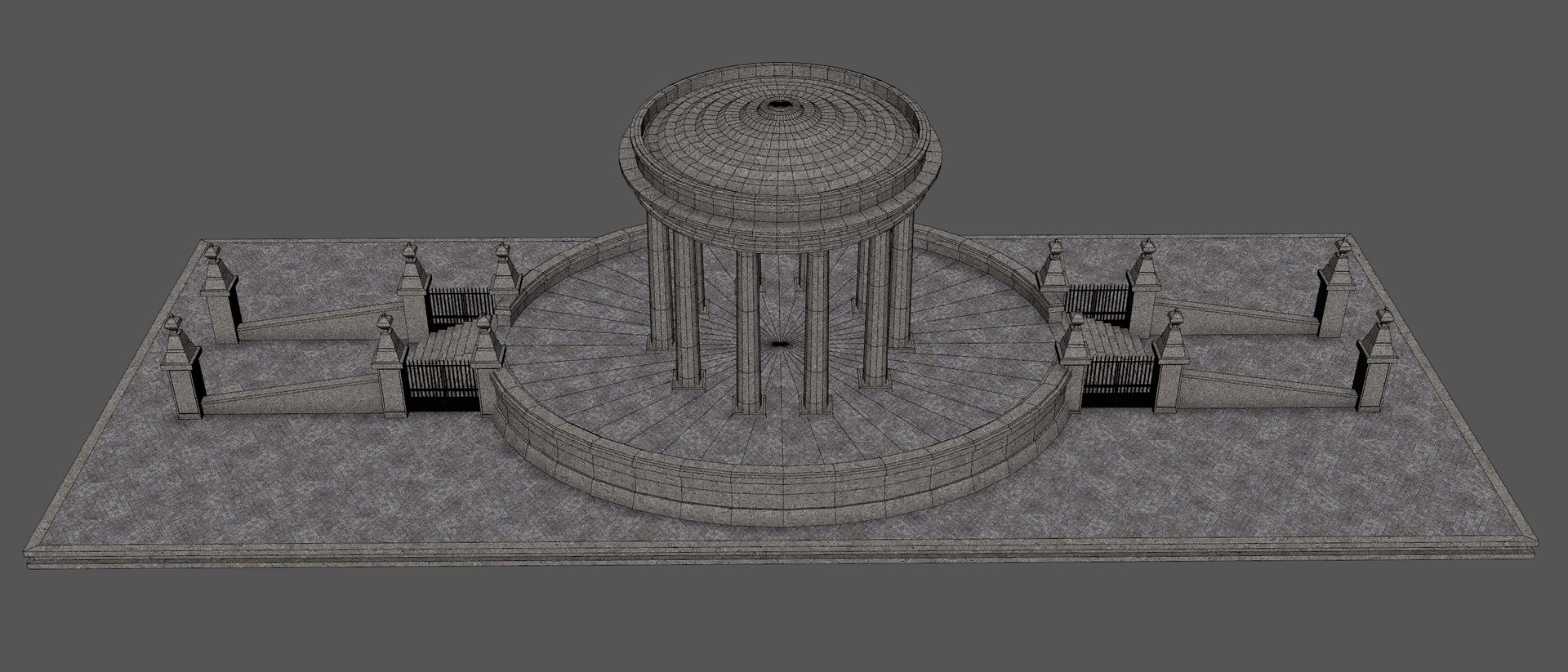 Free Ancient Square Temple 3D - TurboSquid 2402407